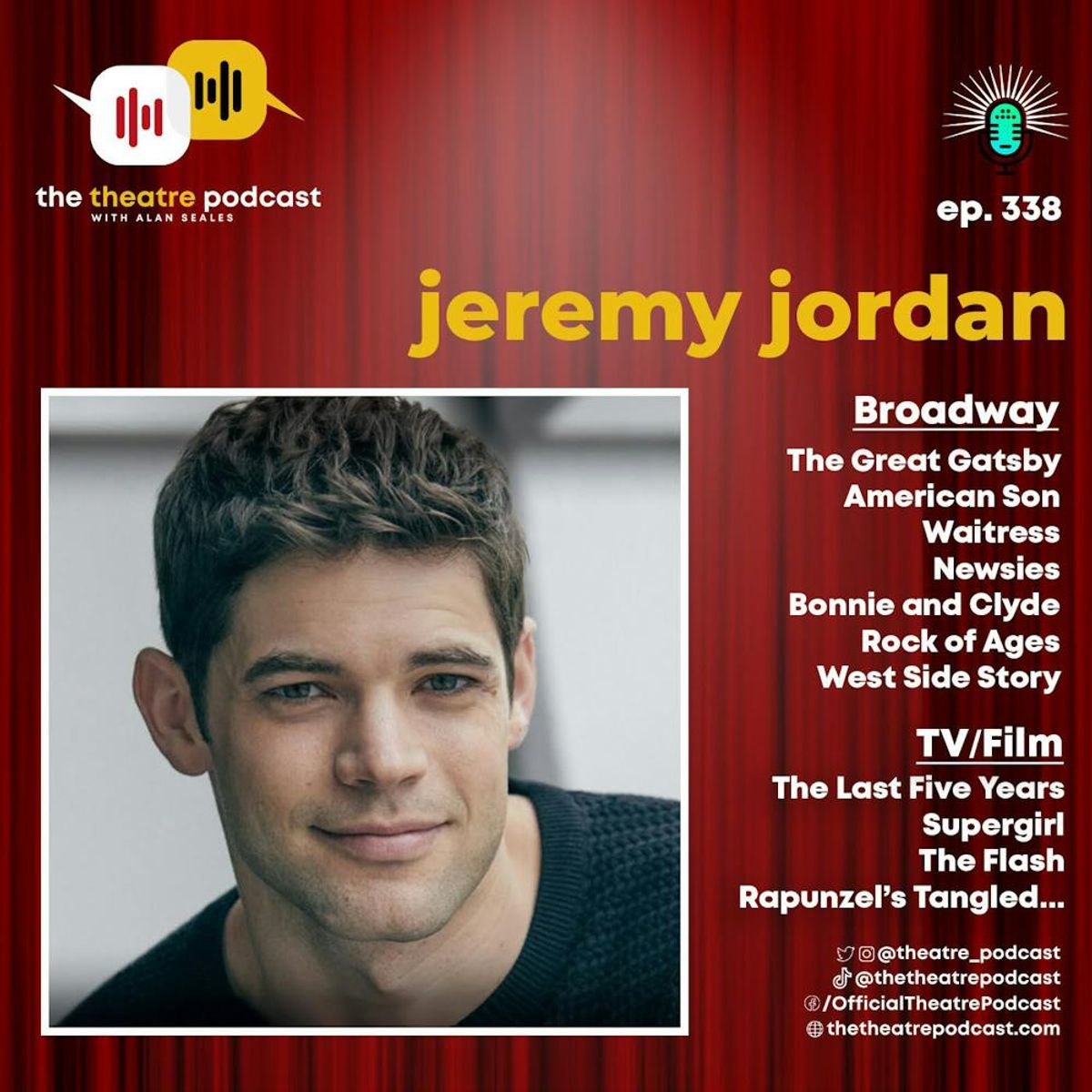 Broadway Podcast Network - Ep338 - Jeremy Jordan: Bonnie & Clyde LIVE